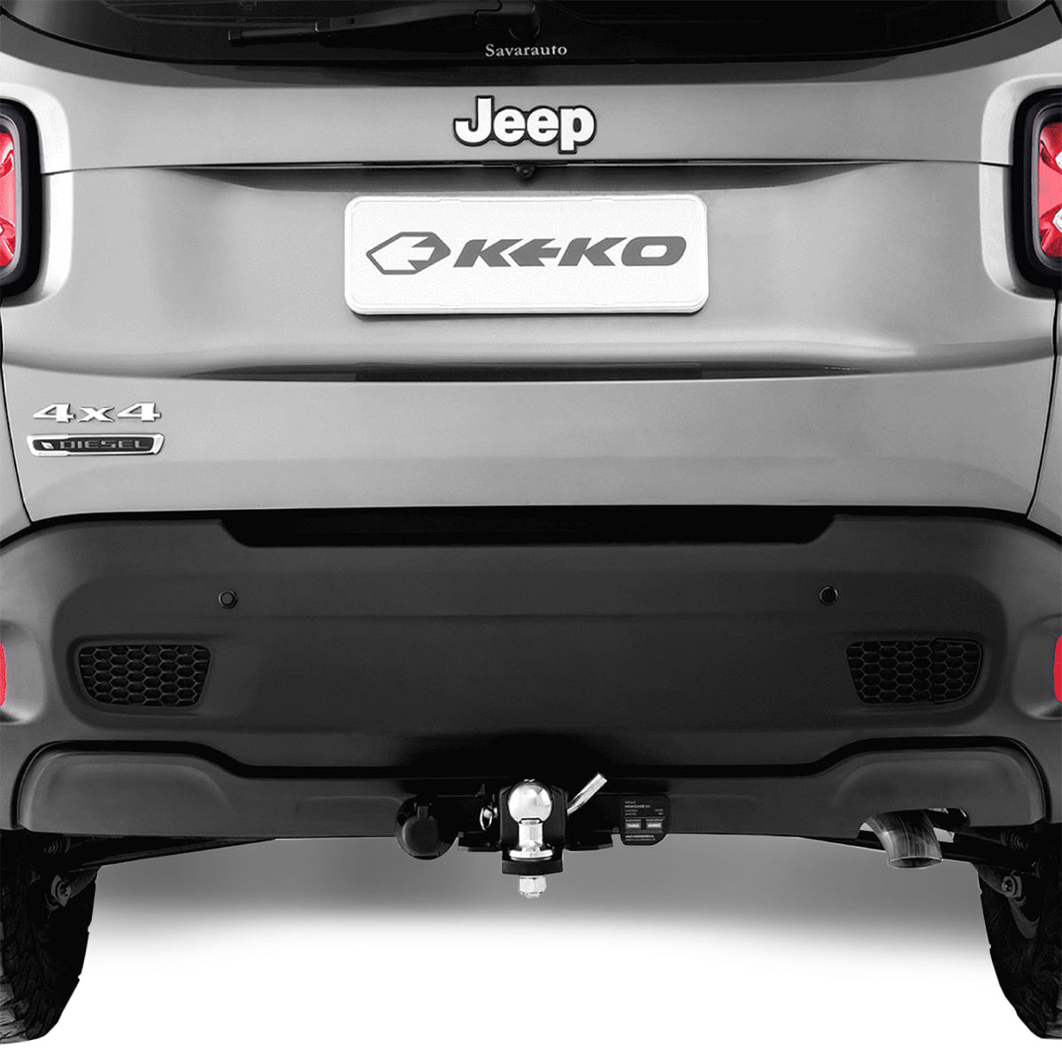Engate de Reboque Integrado Jeep Renegade 2015 a 2023 Removível 750kg ...